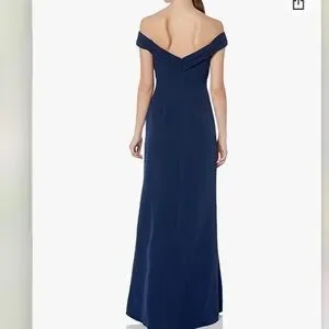 Aidan Mattox | Dresses | Aidan By Aidan Mattox Navy Off The Shoulder ...